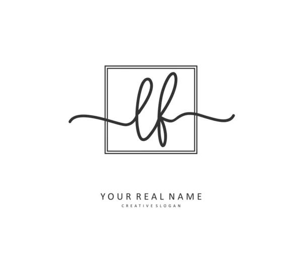Initial Letter Handwriting Signature Logo Concept Handwriting Initial ...