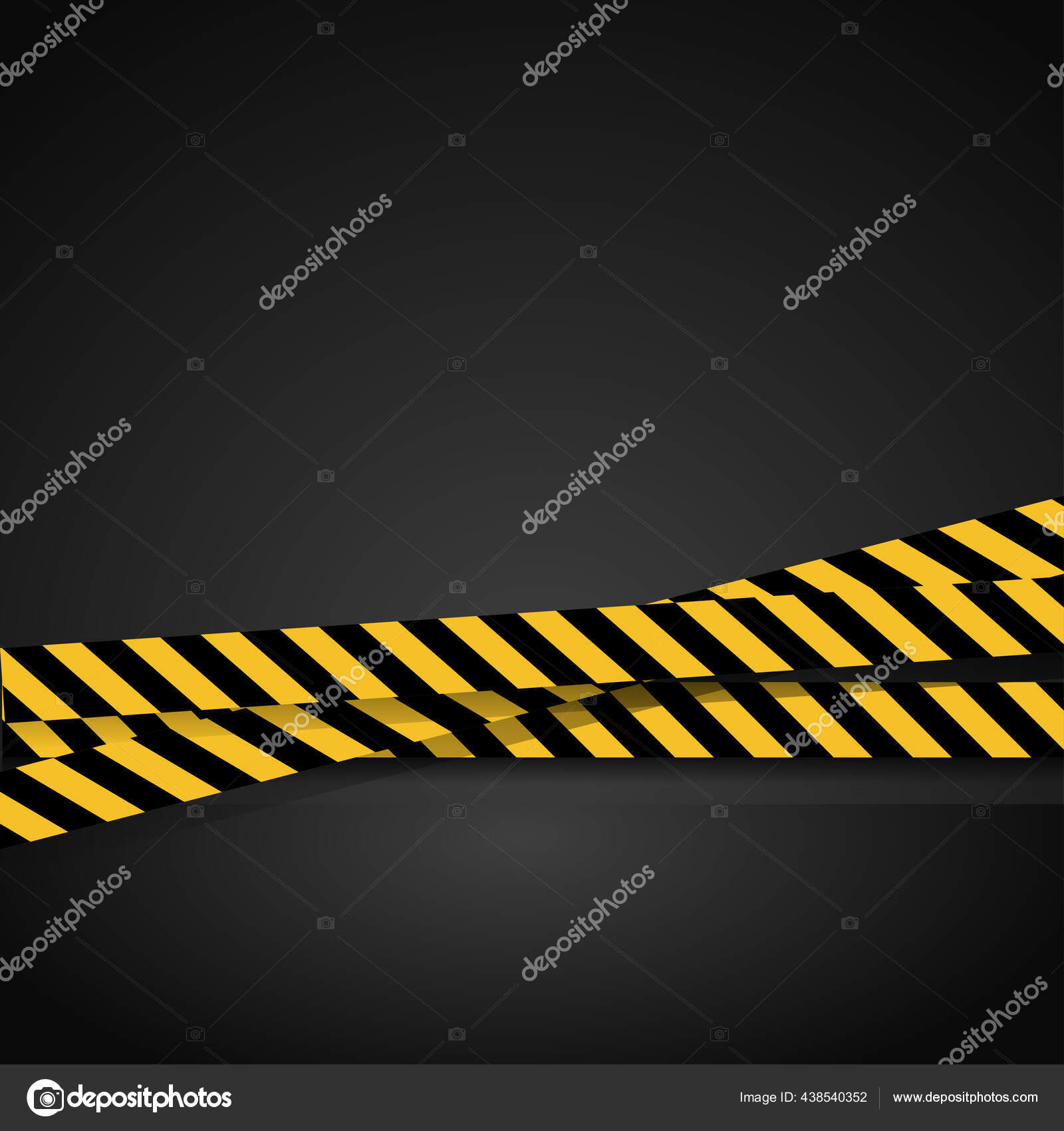 Police Line Vector Design Banner Print Greeting Background Stock Vector ...