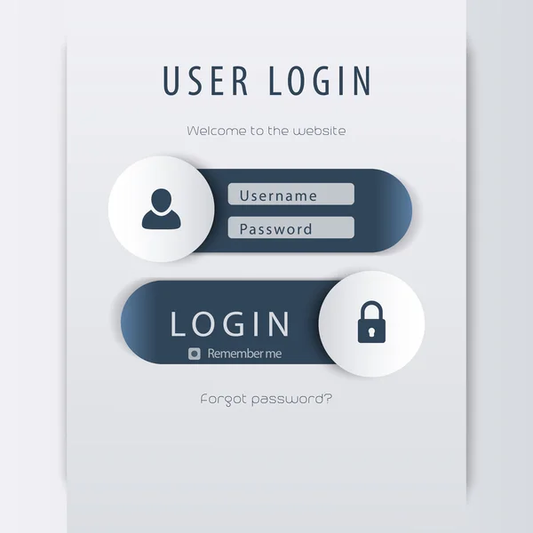 User Login window concept, login web page, vector illustration Stock ...