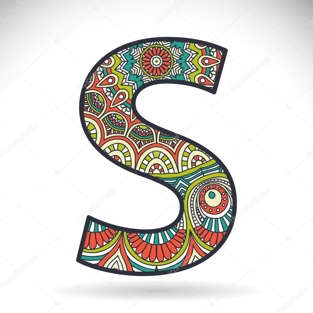 Letra del alfabeto vintage S vector, gráfico vectorial © VikaSnezh ...