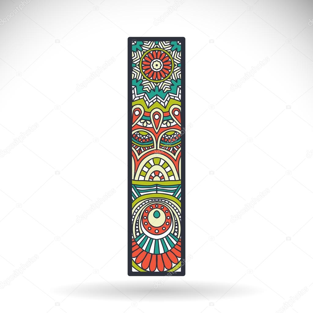 Vintage alphabet letter I Stock Vector by ©VikaSnezh 59257227