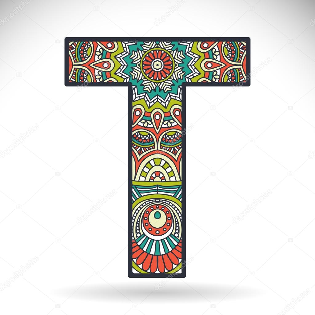 Vintage alphabet letter T Stock Vector Image by ©VikaSnezh #59257839