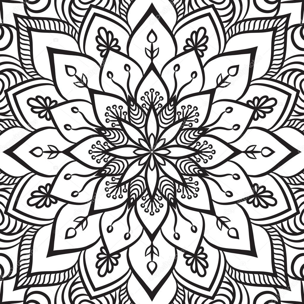 Mandala. Coloring page — Stock Vector © VikaSnezh #90229018