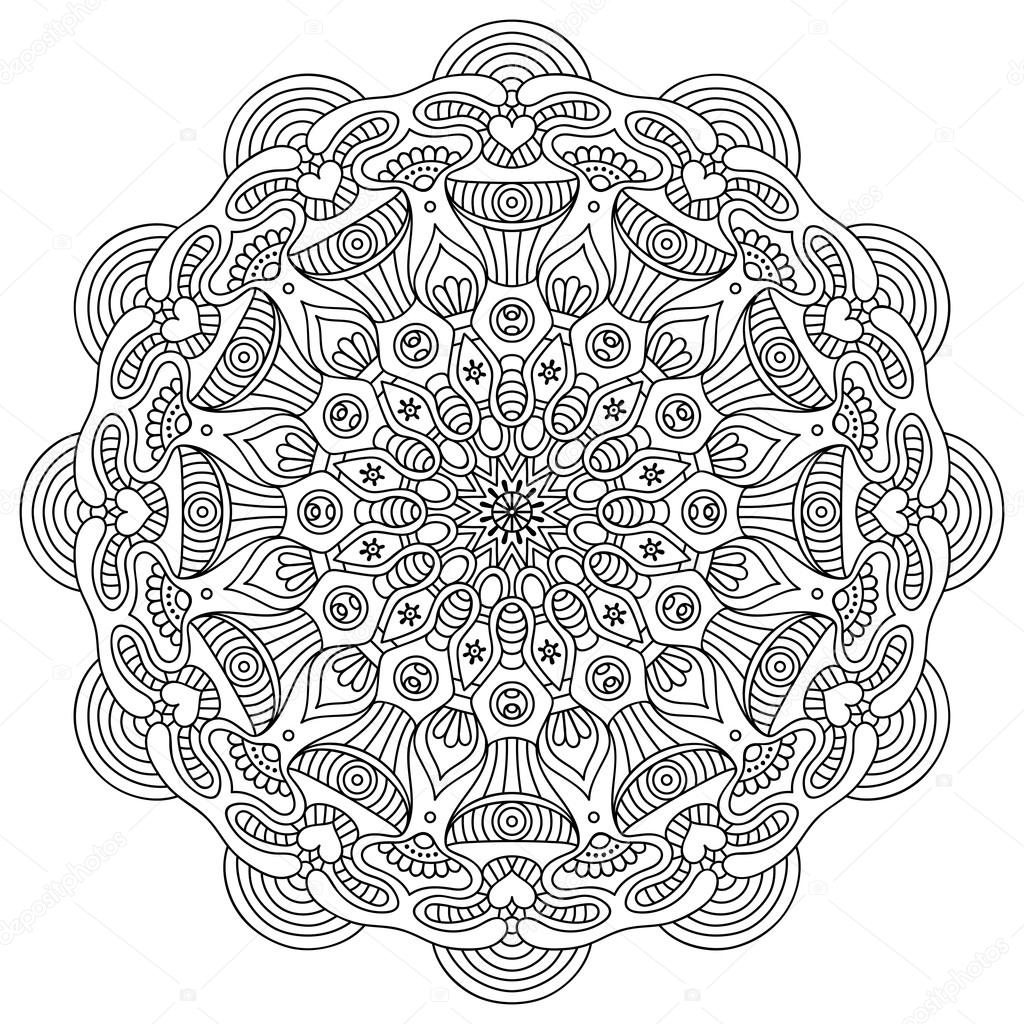 Vector round Mandala Stock Vector Image by ©VikaSnezh #91513776