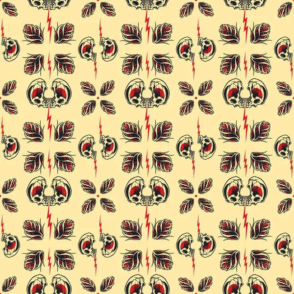 Tattoo seamless Pattern Stock Vector by ©13UG13th #61602579