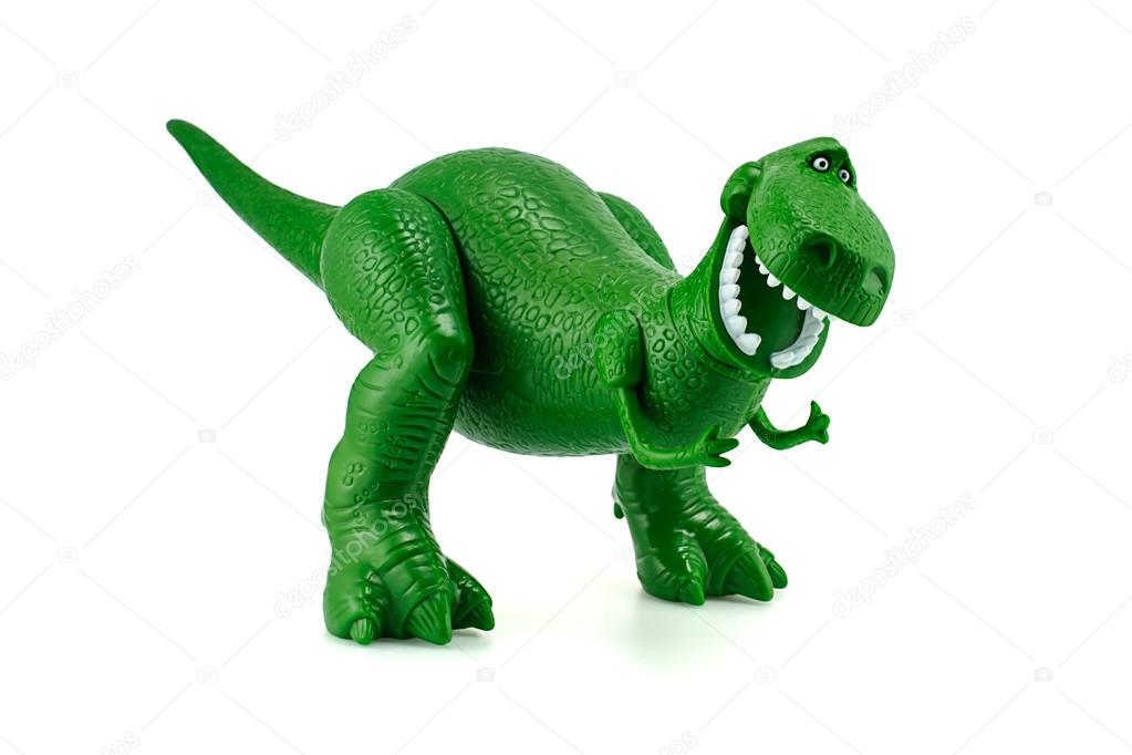 Rex the green dinosaur toy character from Toy Story animation fi ...