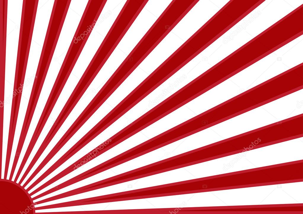Red Sun Rays Background