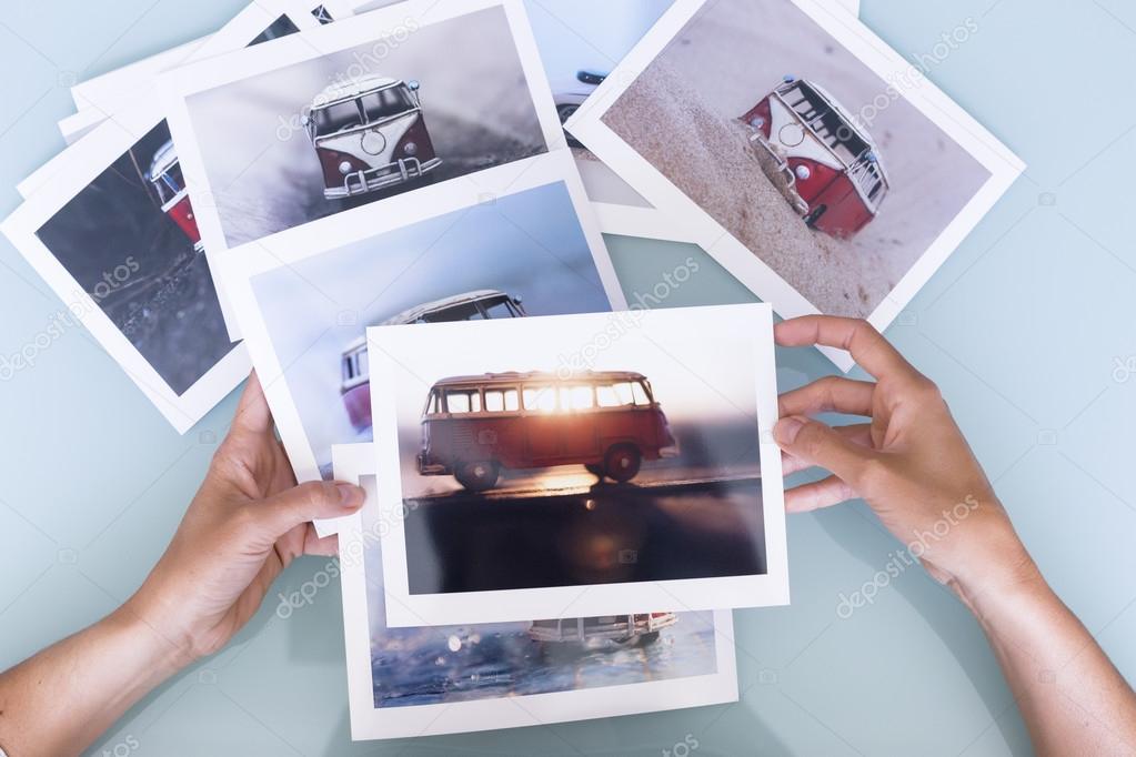 Female hands choosing picture — Stock Photo © Click_and_Photo #73215447