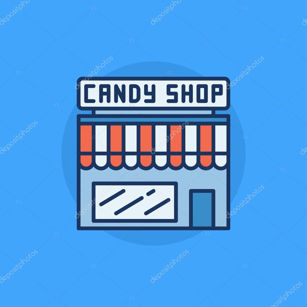 Candy shop flat icon Stock Vector Image by ©sn3g #117629426