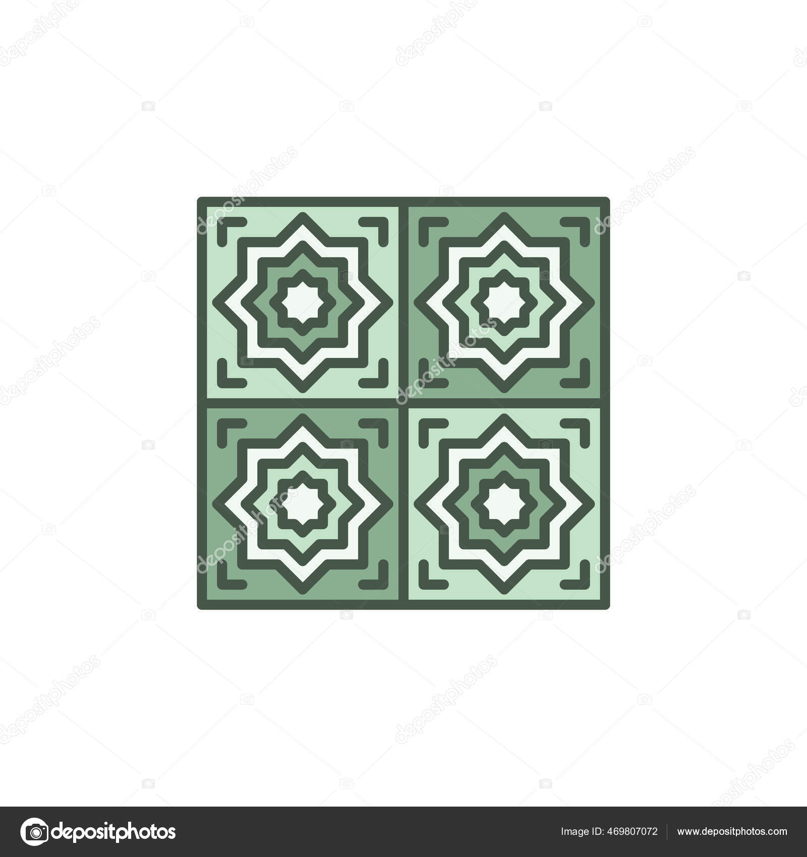 Tile vector concept colored icon or symbol Stock Vector Image by ©sn3g ...