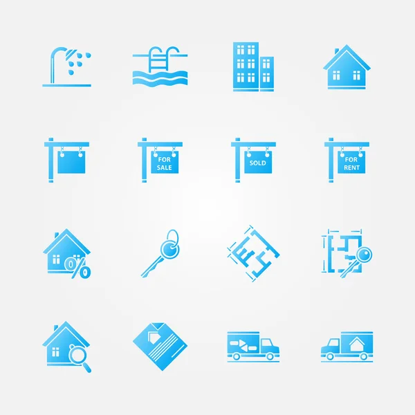 Real Estate Icons - Set 2 Stock Vector Image by ©delwar018 #101571604