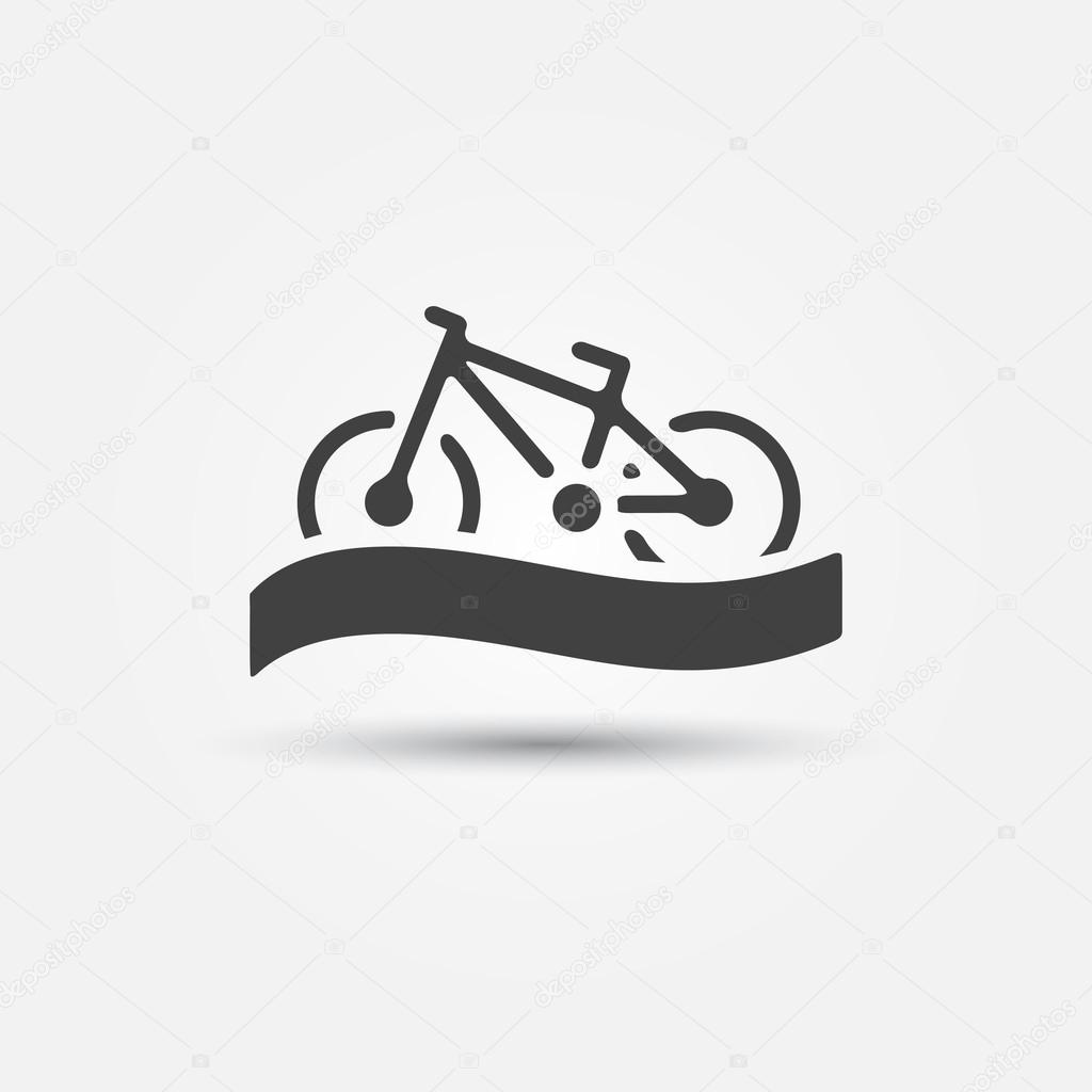 Bicycle tourism vector icon Stock Vector Image by ©sn3g #52765369