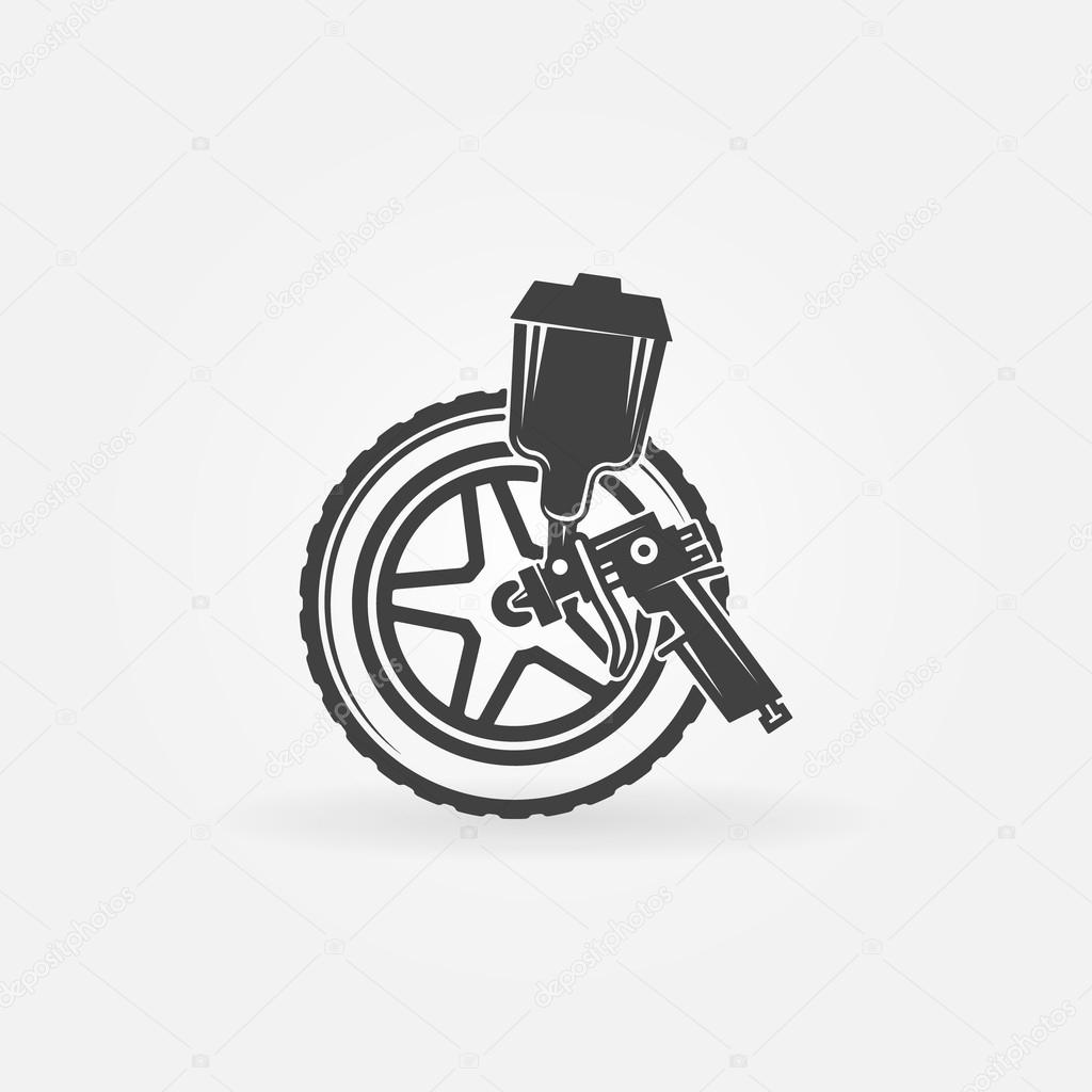 Car wheel paint — Stock Vector © sn3g #72952925