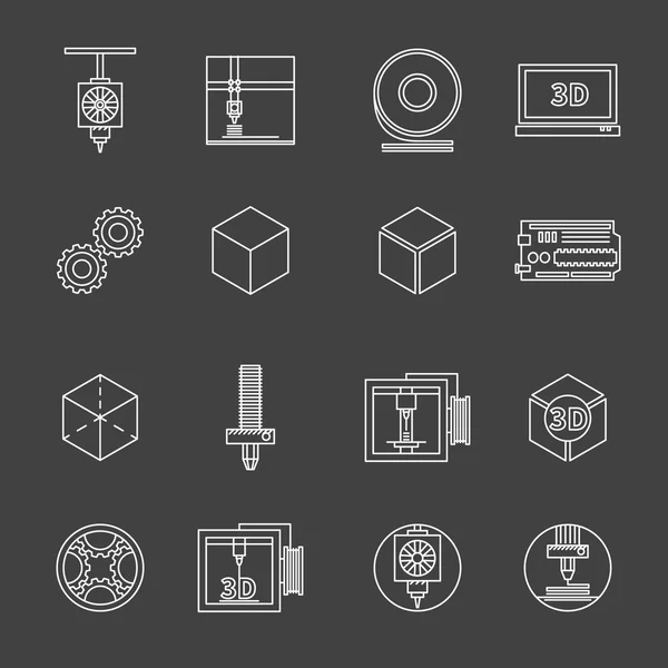 3D print icons vector set Stock Vector Image by ©sn3g #73799399