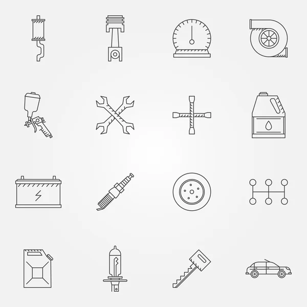 Auto service or repair icons set Stock Vector Image by ©sn3g #73453171