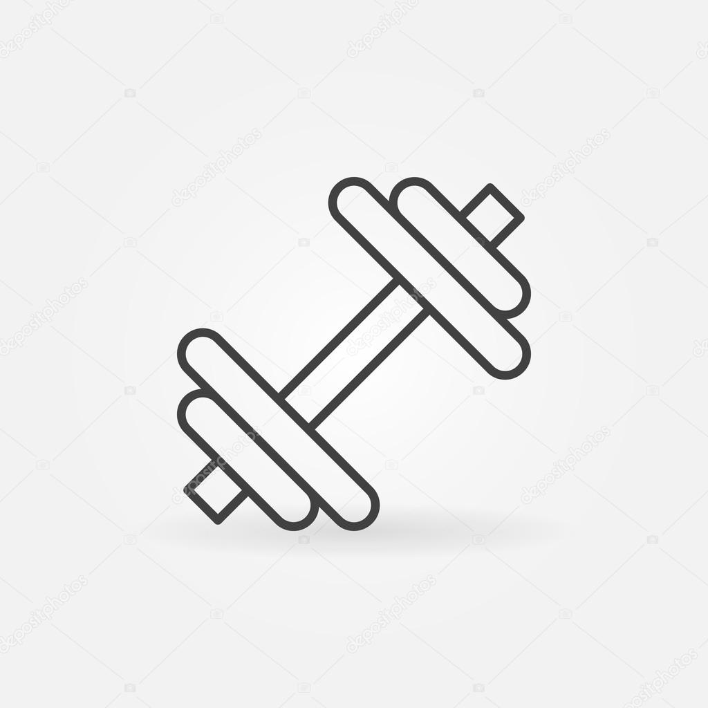 Icono de mancuerna o logotipo Vector de stock por ©sn3g 77960722
