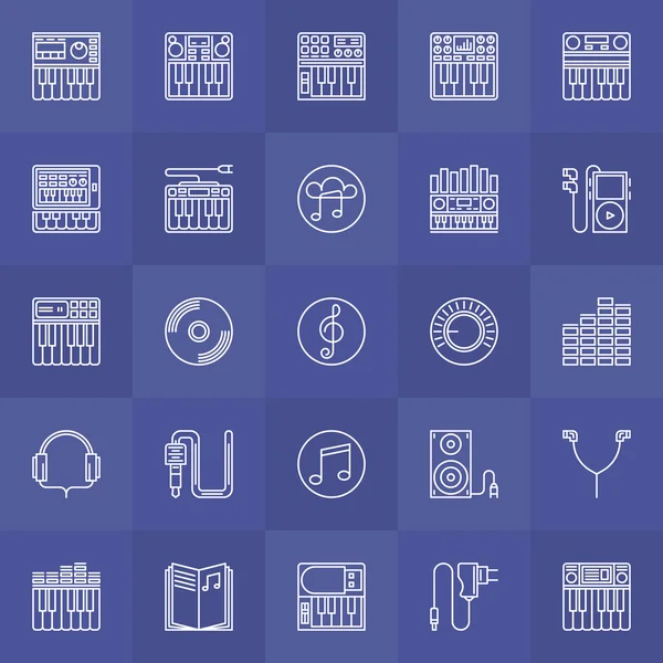 Synthesizer linear icons Stock Vector Image by ©sn3g #84274112