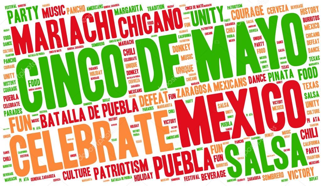 Word Cloud - Cinco de Mayo Celebration, Isolated banner Stock Vector ...