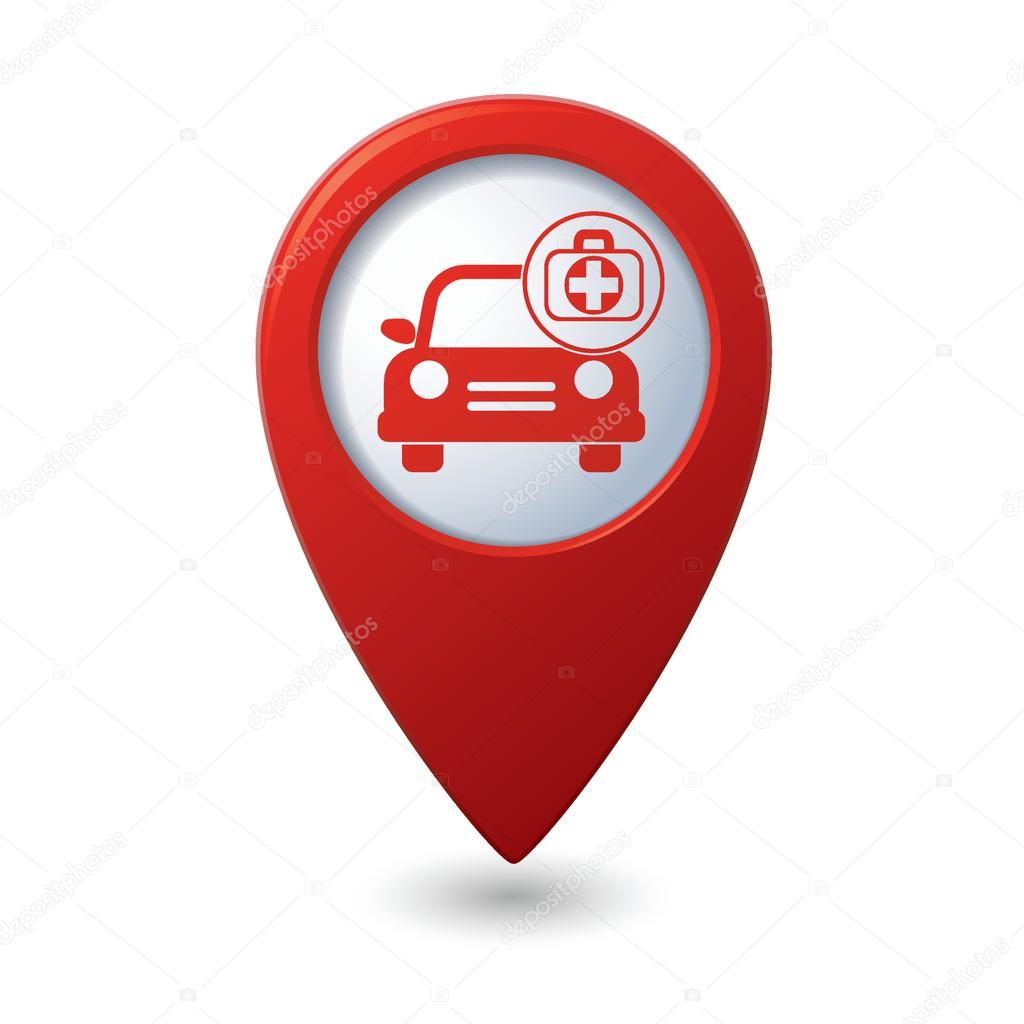 Car service icon on map pointer Stock Vector Image by ©ARNICA83 #63910459