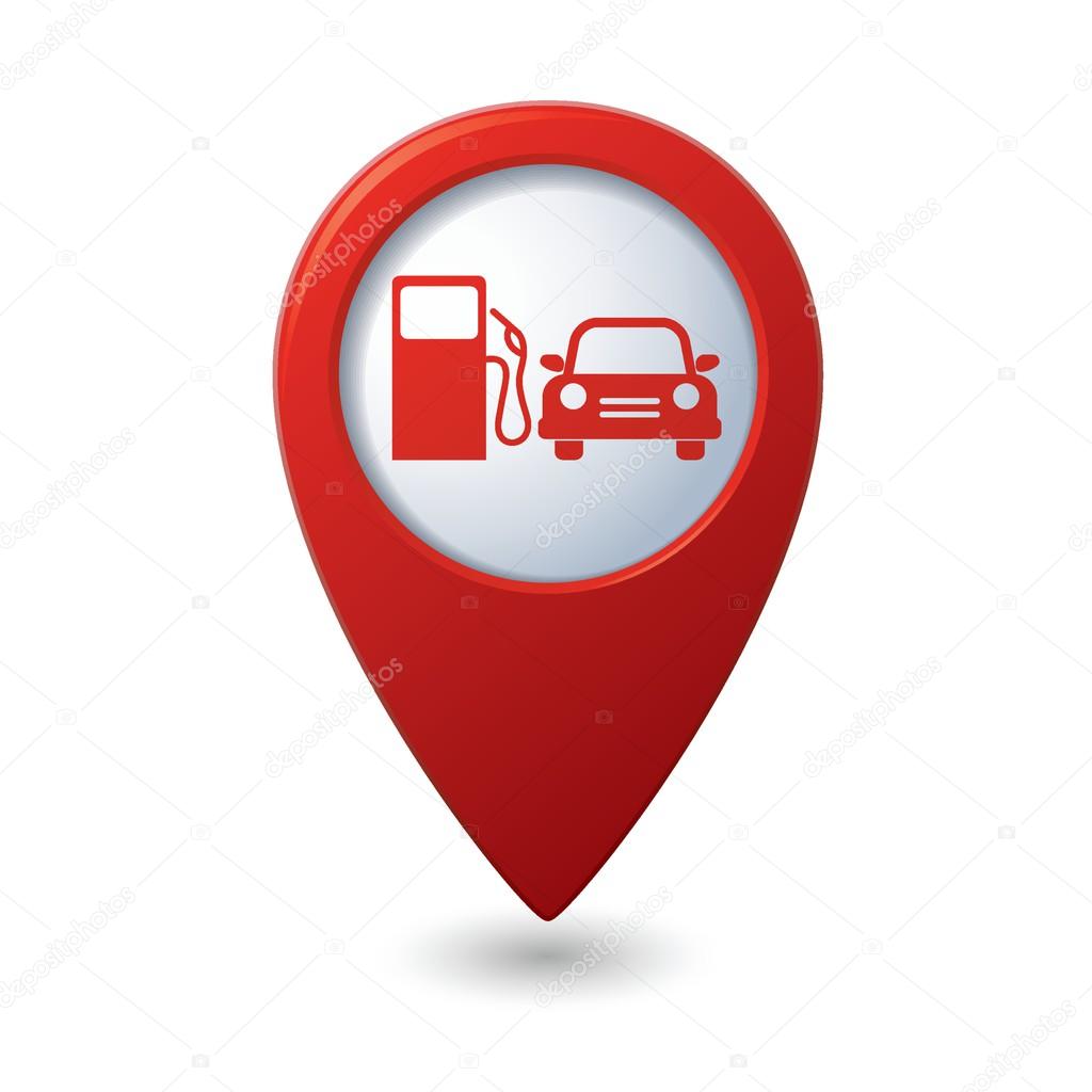 Car service icon on map pointer Stock Vector by ©ARNICA83 63910601