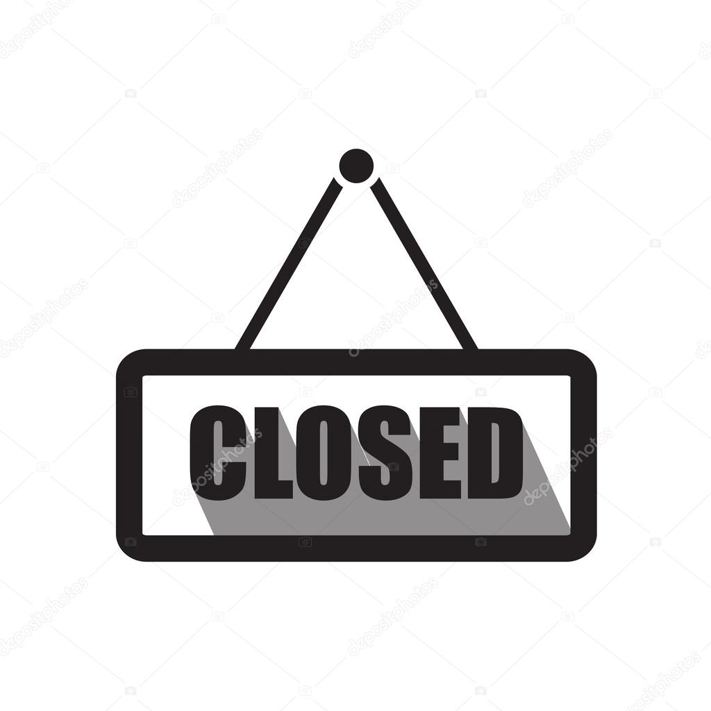 Icono de tablero de signos cerrado Vector de stock por ©bitontawan02 ...