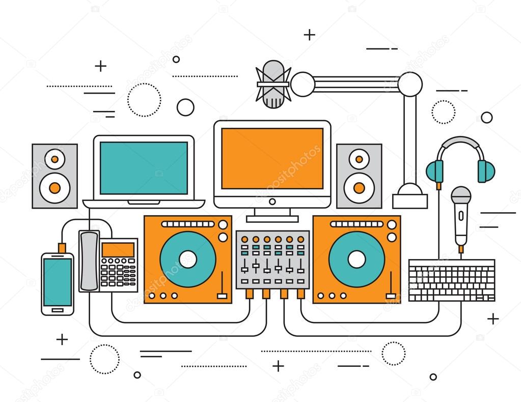 Dj Equipment Vector