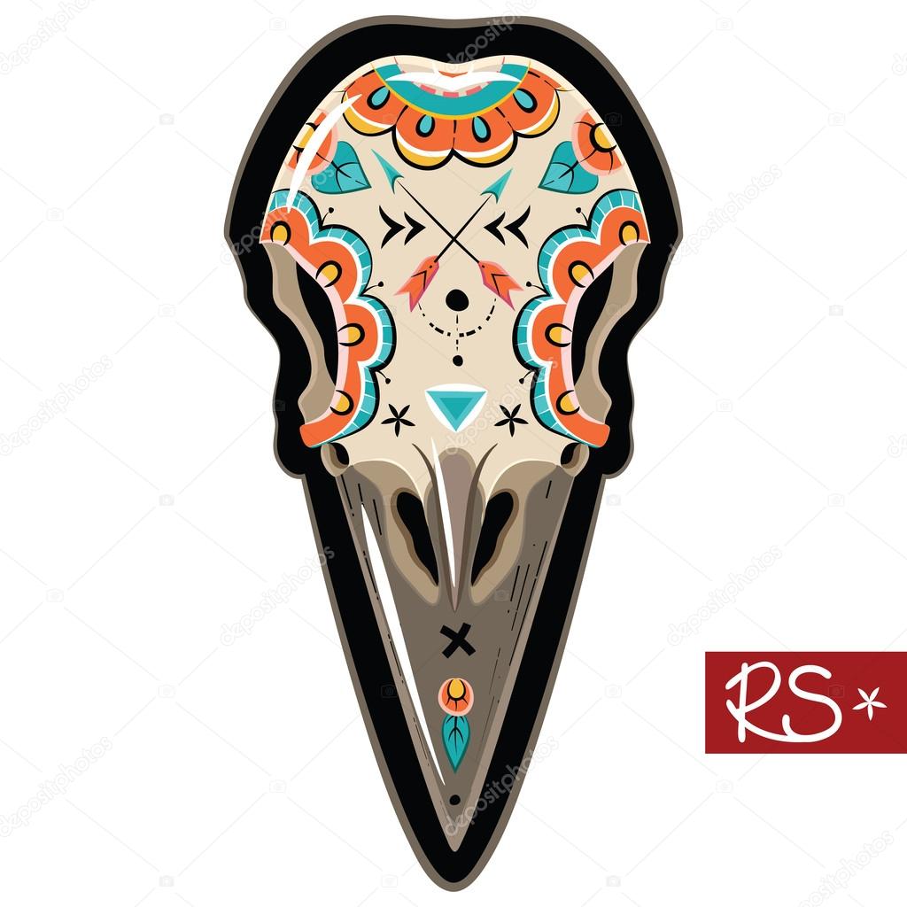 Raven Skull Stock Vector Image by ©Helen_Adamova #55854275