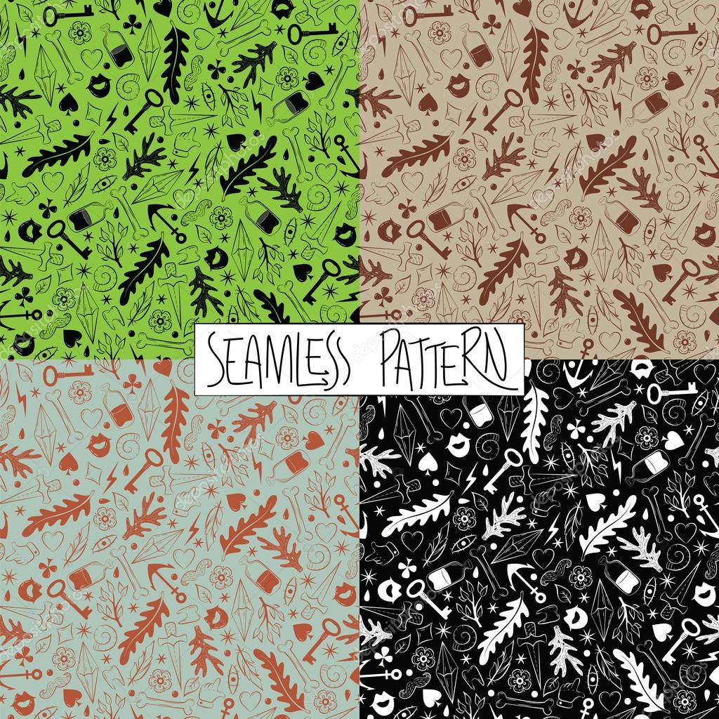 Tattoo patterns Stock Vector by ©Helen_Adamova 58104709