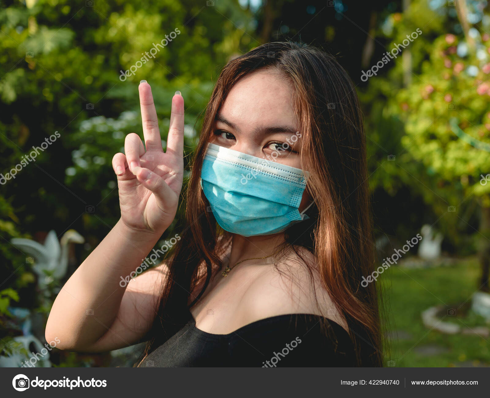 Peace Sign On Face