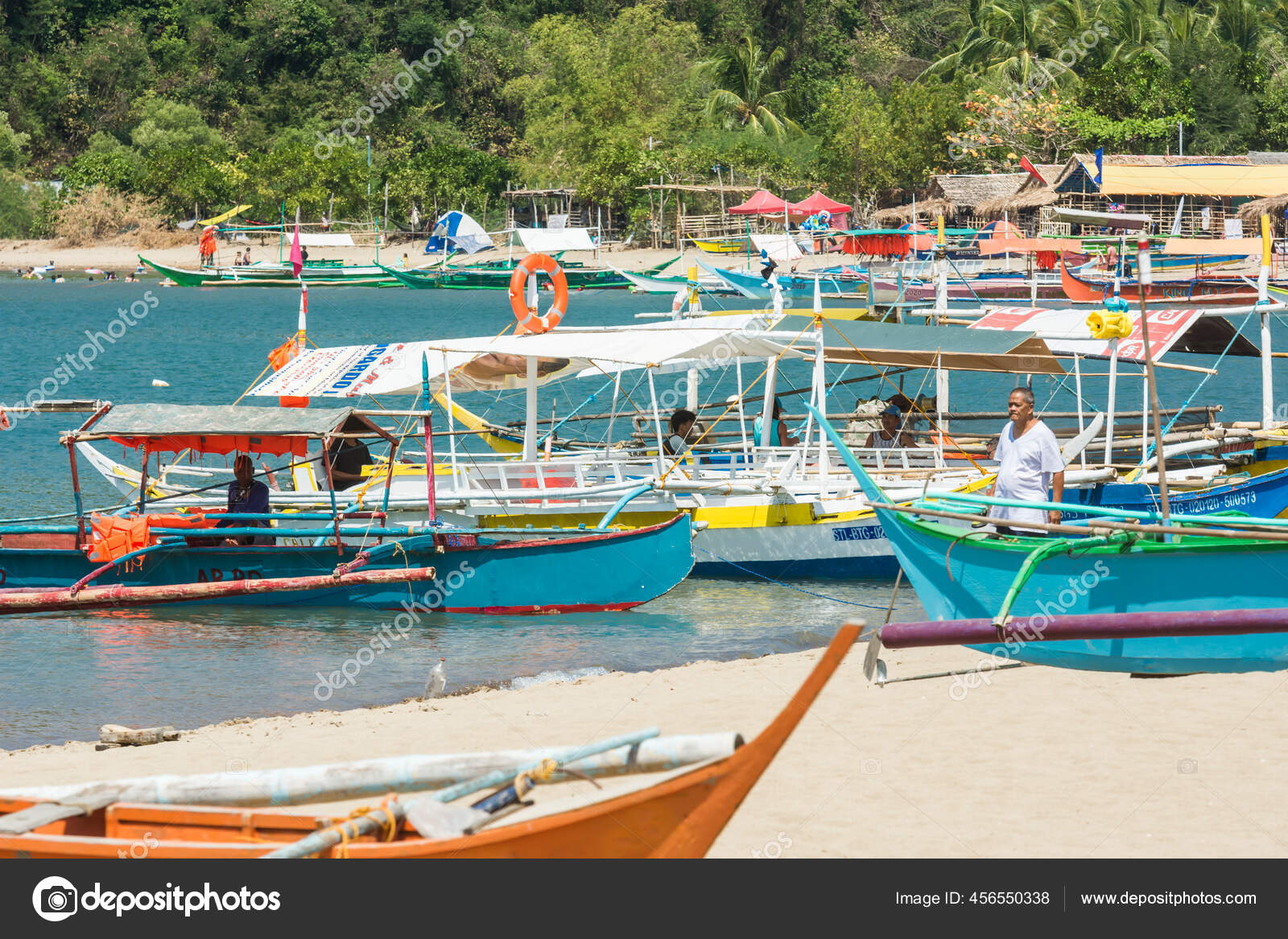 Calayo Nasugbu Batangas Philippines Multiple Tourist Boats Await ...