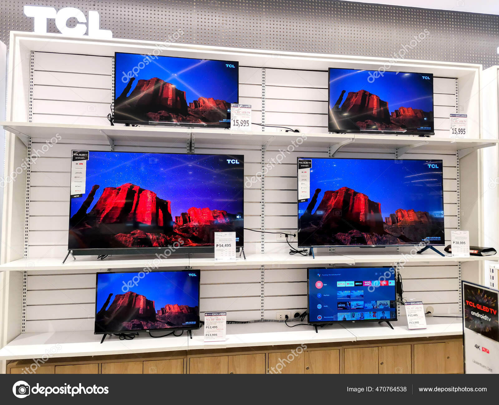 Metro Manila Philippines May 2021 Tcl Led Tvs Sale Display – Stock ...