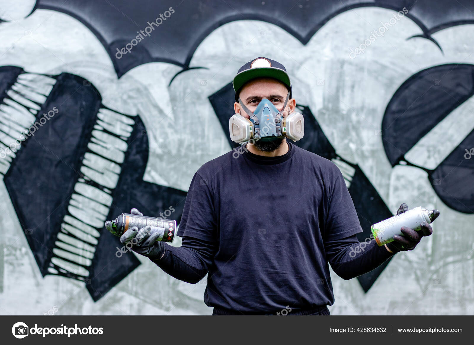 Gas Mask Graffiti Artist