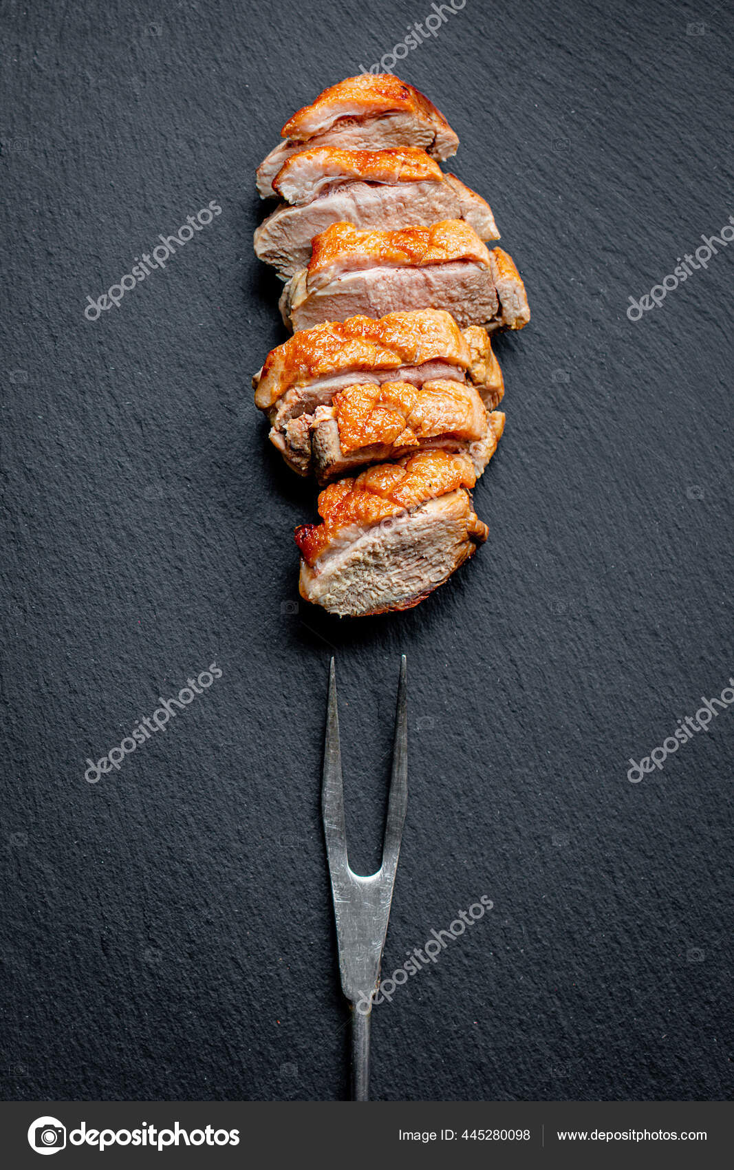 Duck Breast Fried Meat Poultry Barbecue Grill Ready Eat Portion Stock ...