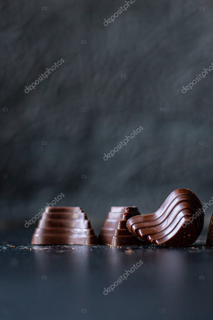 caramelos chocolate rellenos chocolates trufa dulce postre listo para ...