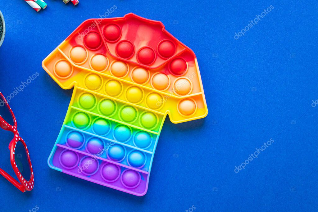 simple hoyuelo pop it popit anti-estrés juguete sensorial ráfaga me ...