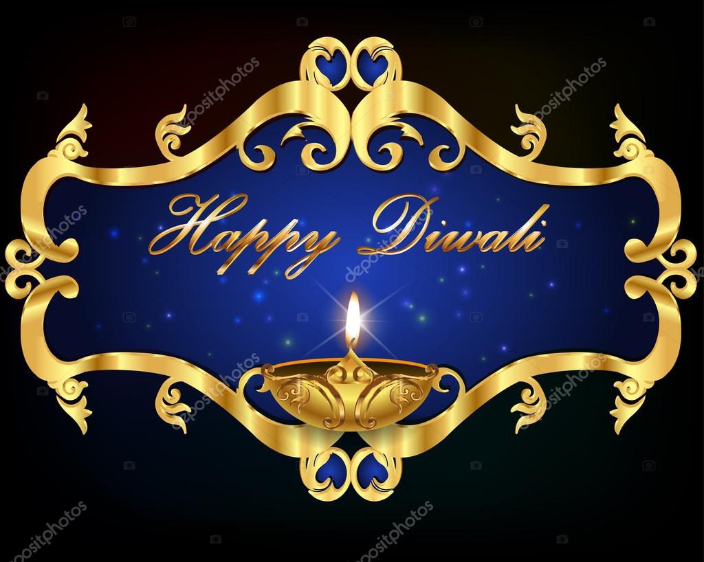 Diwali graphic design, diya on Diwali Holiday background - vector eps10 ...