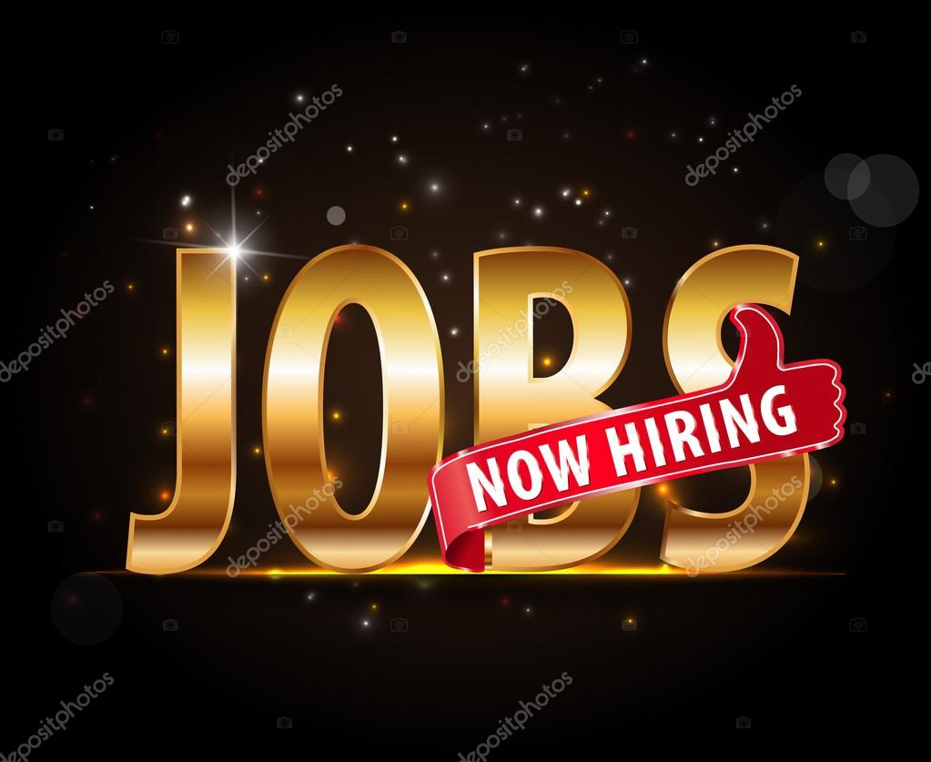 Jobs opening now Hiring red thumbs up Stock Vector Image by ...