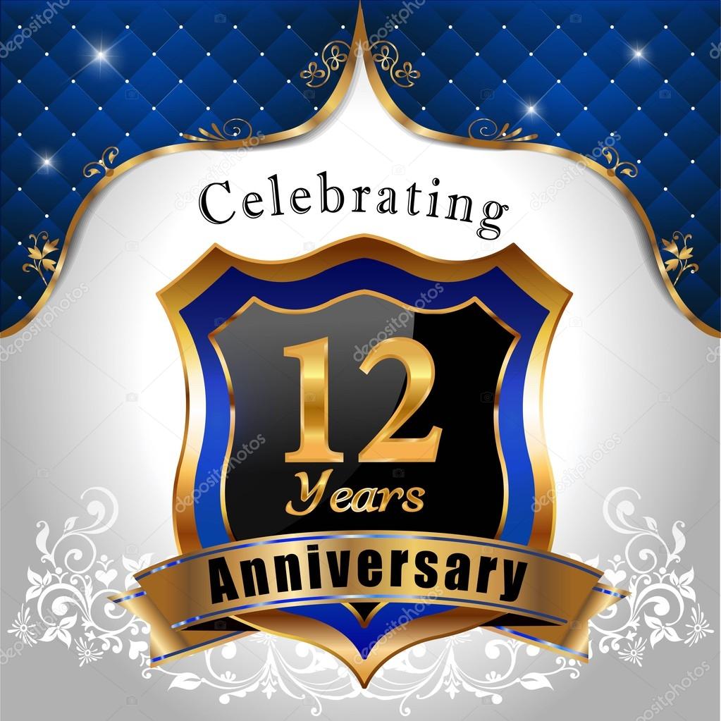 Celebrating 12 years anniversary Stock Vector Image by ©atulvermabhai ...