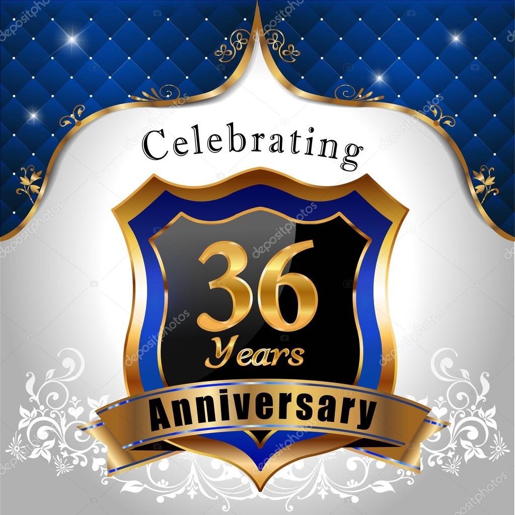 Celebrating 36 years anniversary Stock Vector by ©atulvermabhai 60835493 Celebrating 36 years anniversary Stock Vector by ©atulvermabhai 60835493