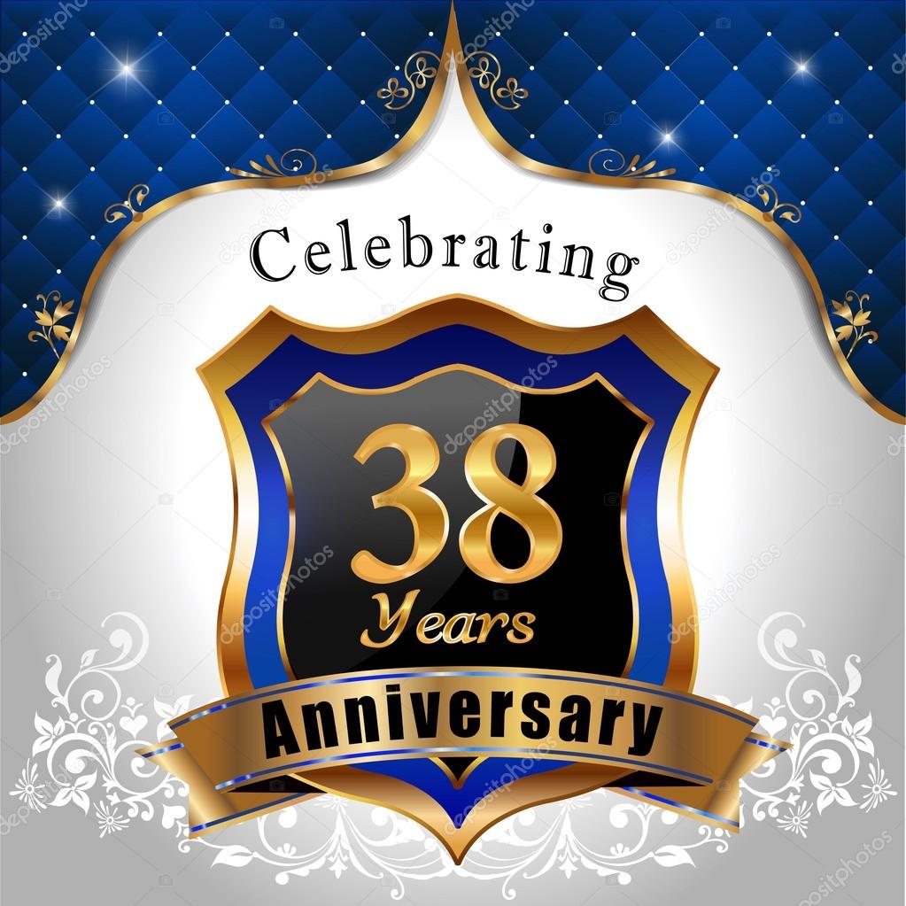 Celebrating 38 years anniversary Stock Illustration by ©atulvermabhai ...