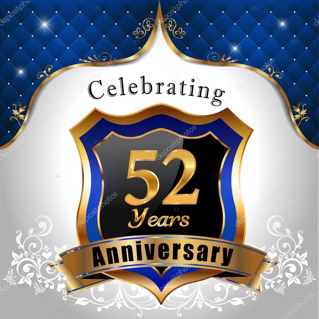 Celebrating 52 years anniversary ⬇ Vector Image by © atulvermabhai ...