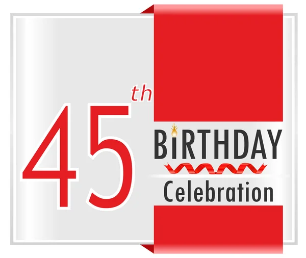 45th birthday Stock Vectors, Royalty Free 45th birthday Illustrations ...