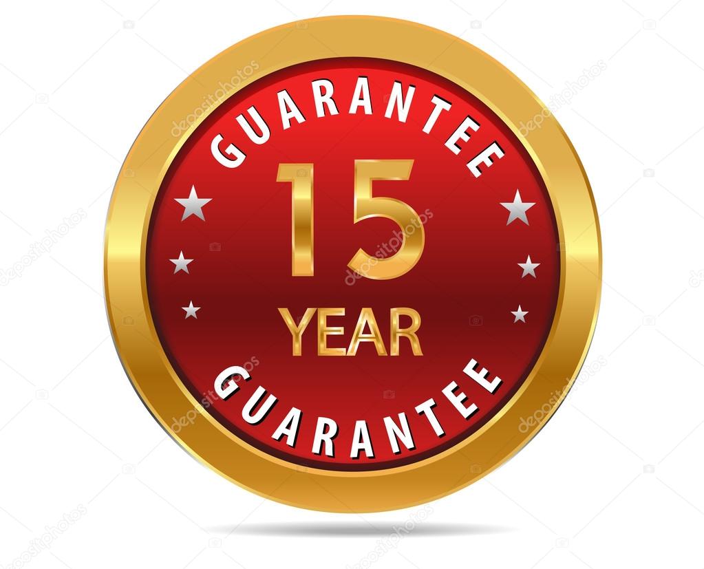 15 year guarantee sign Stock Vector Image by ©atulvermabhai #67048023