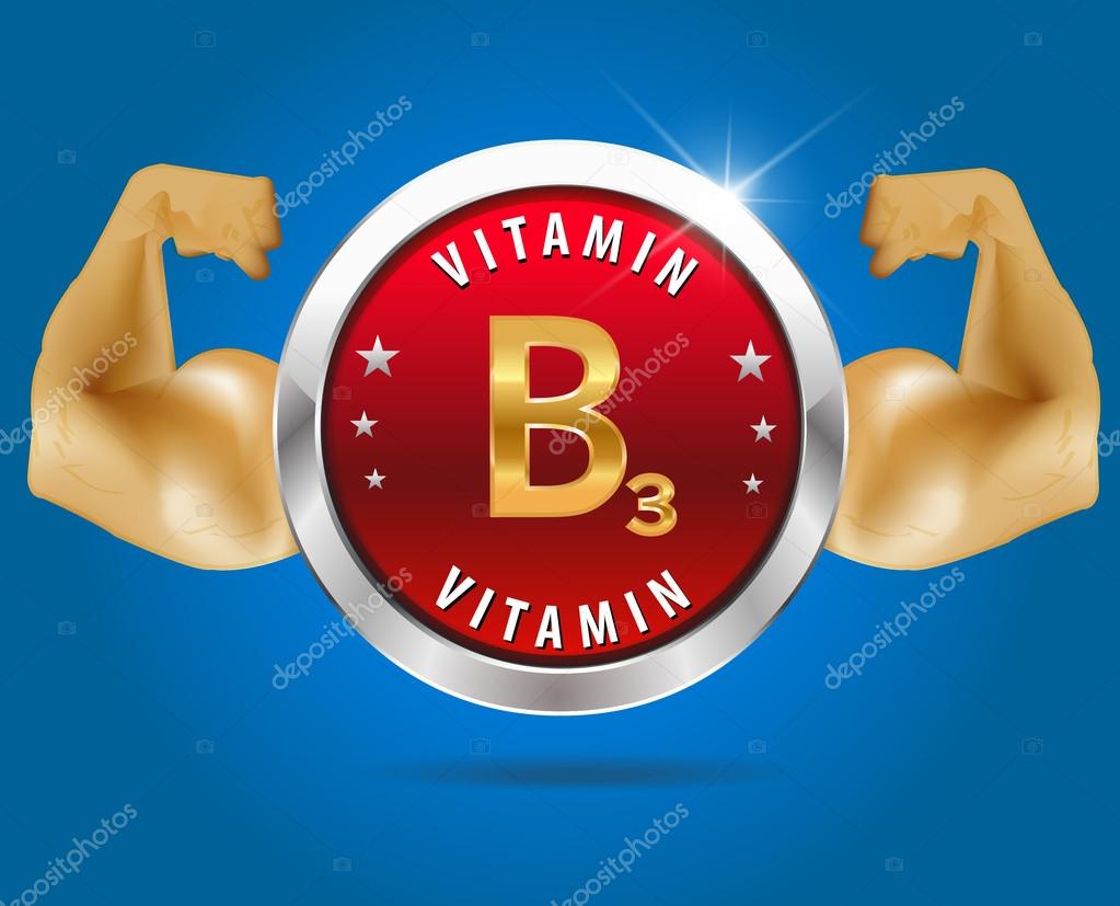 Vitamin B3 label silver badge Stock Vector Image by ©atulvermabhai ...