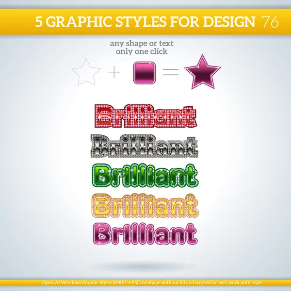 Brilliant Graphic Styles Stock Vector Image by ©Love_Kay #63924023