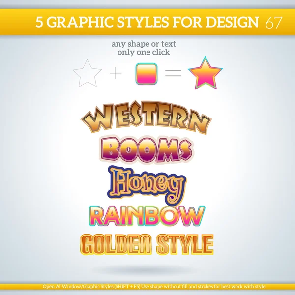 Graphic Styles set ⬇ Vector Image by © Love_Kay | Vector Stock 63923299