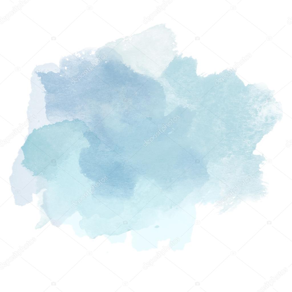 Design of Cold Blue Watercolor Splash for various decor. ⬇ Stock Photo ...