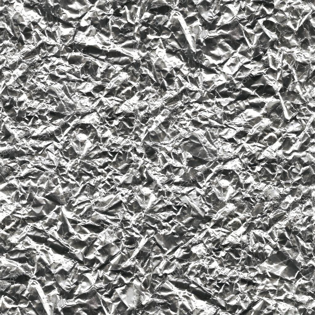Seamless texture of silver metallic crumpled foil sheet. — Stock Photo ...