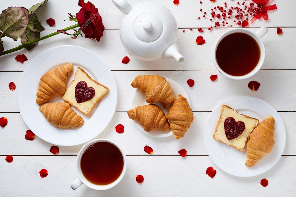 Romantic Breakfast In Bed For Two
