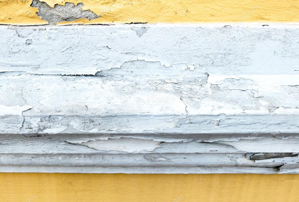 Cracked yellow paint color wall — Stock Photo © weedezign #89094880